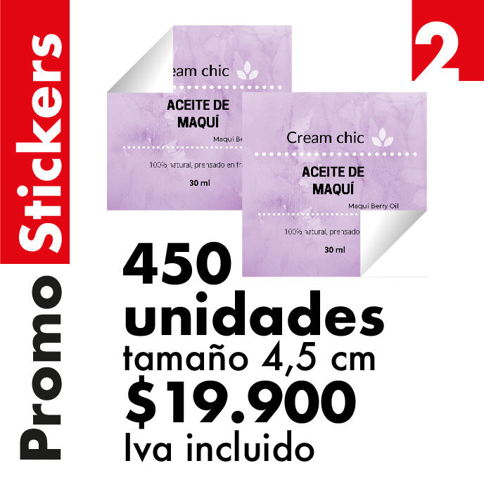 450 Sticker 4,5x4,5 centimetros – Tazonmania